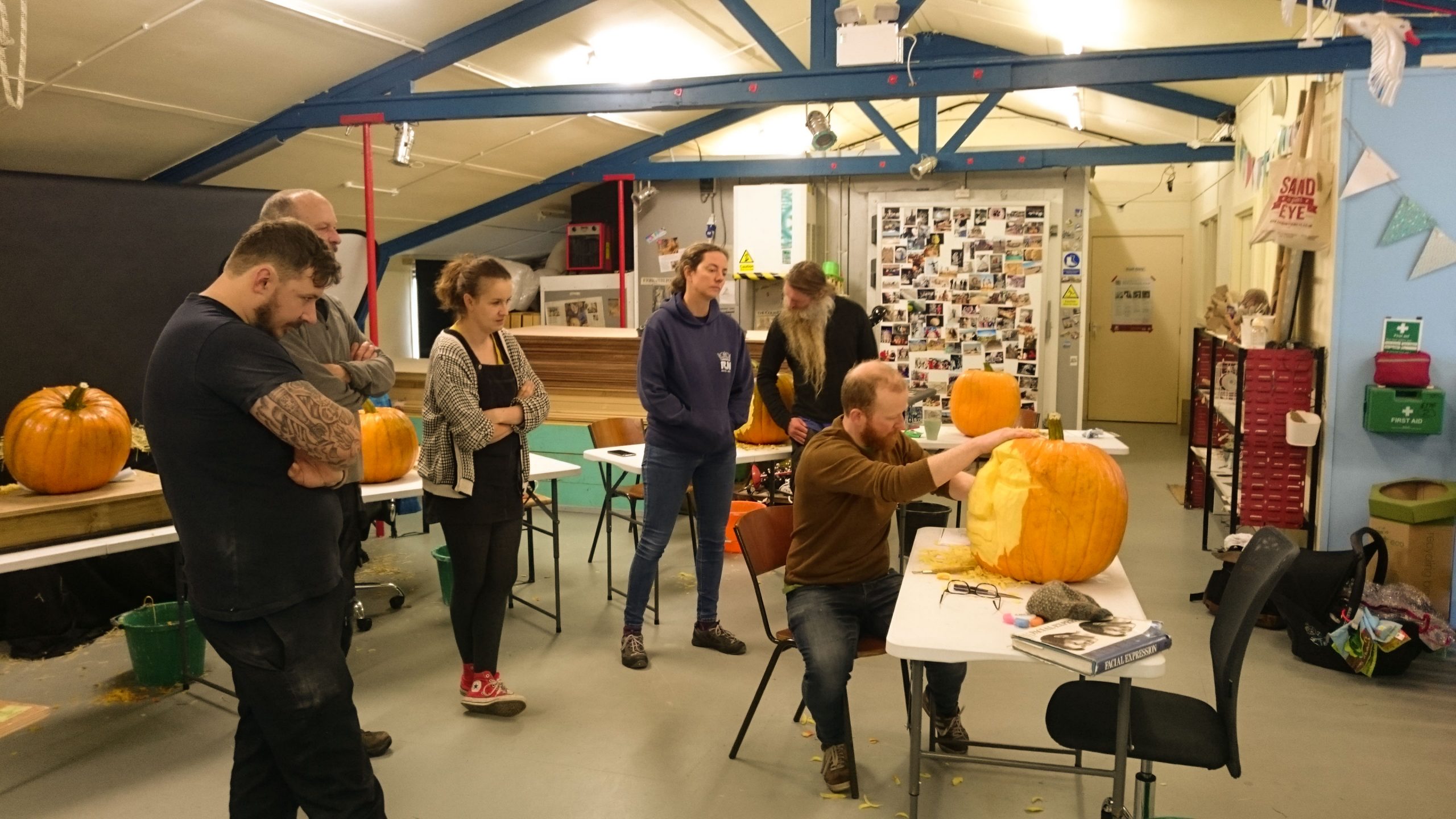 A Sneak Peek At Pumpkin Carving Training for the Sand In Your Eye Team ...